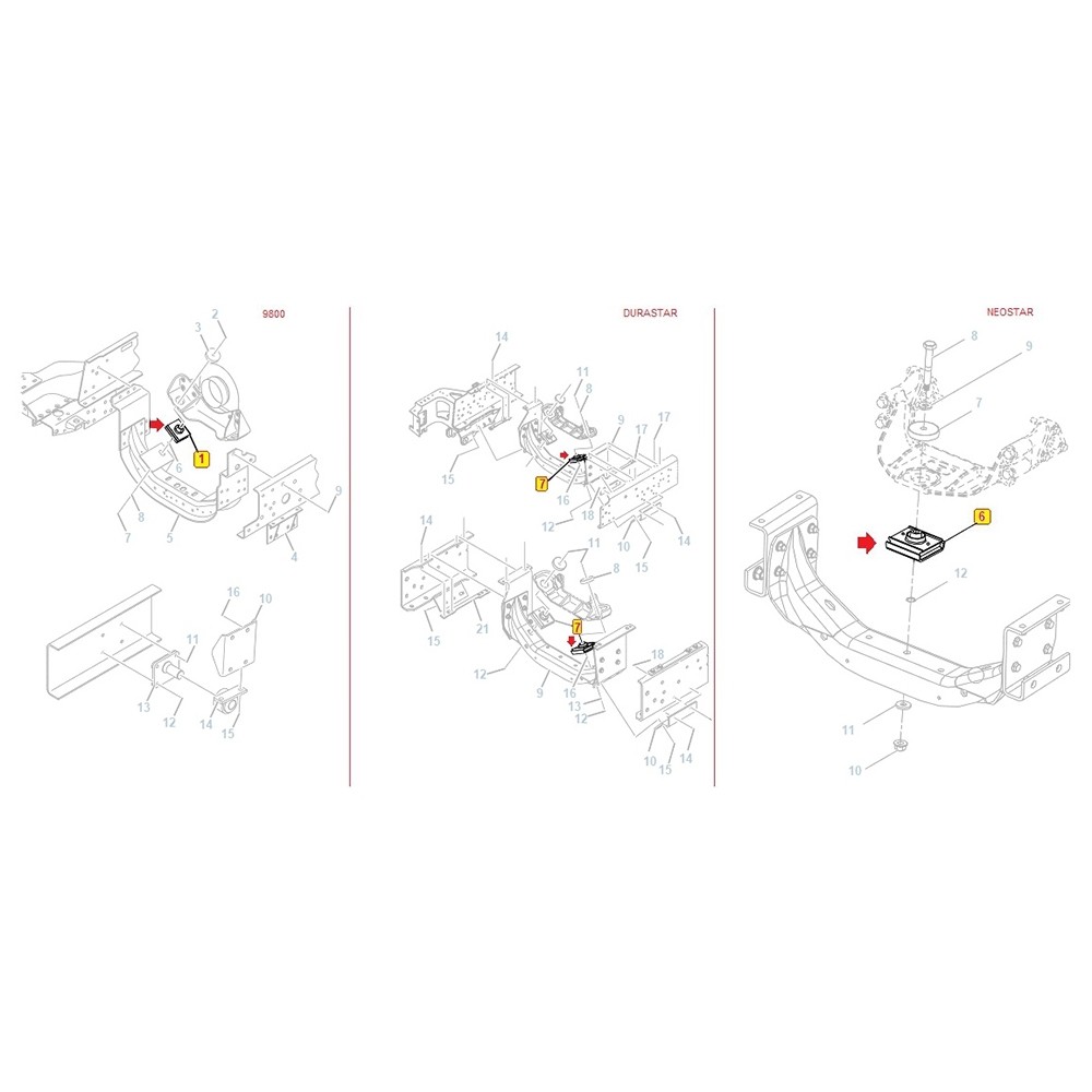 Coxim Motor International 4400 4700 9800 Neostar 1664723C3