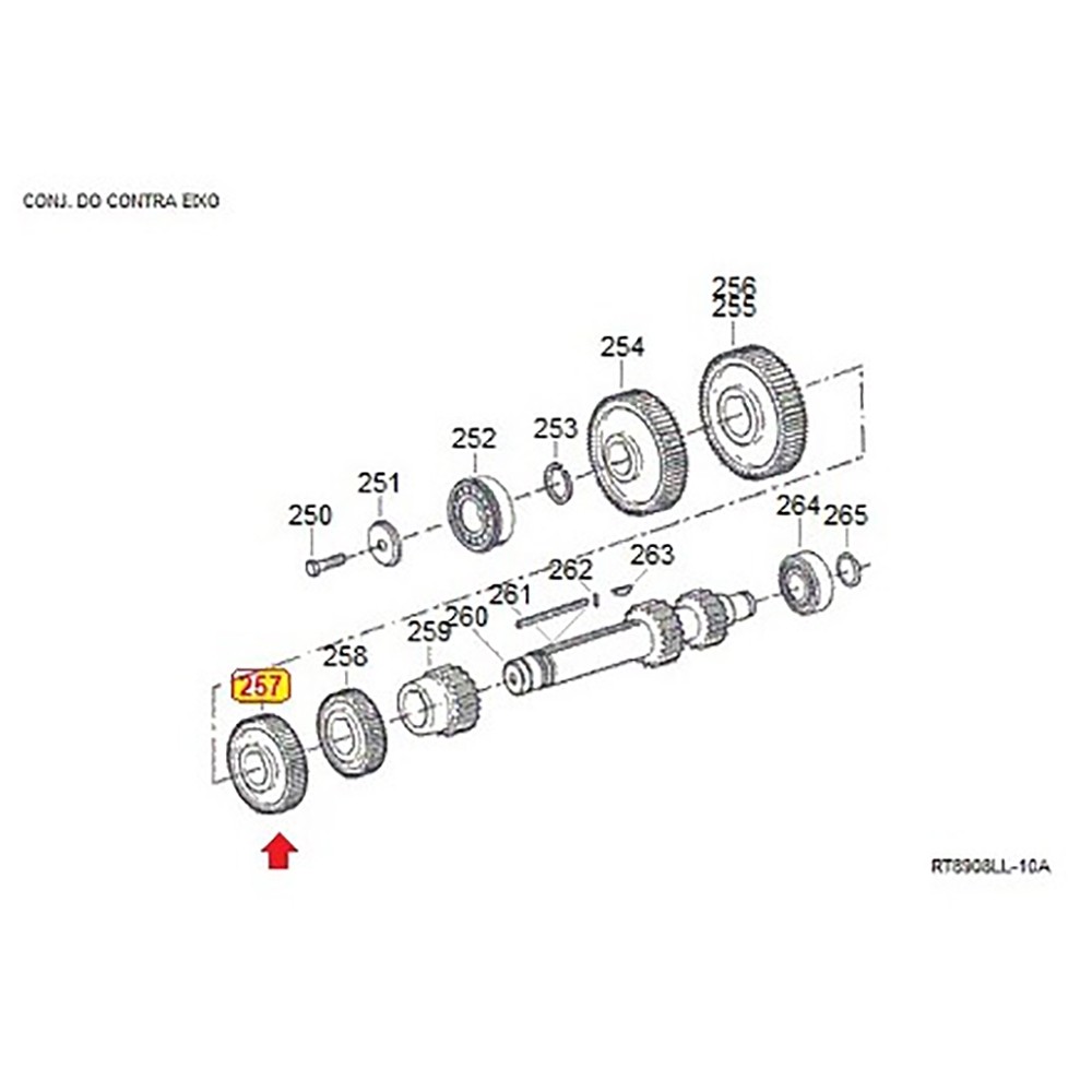 Engrenagem Contra Eixo International Terceira Eaton FUL21020