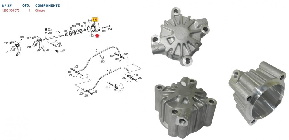 Caneco Troca Caixa ZF 16S1300 1650 Leve Pesada QA943 1295334075