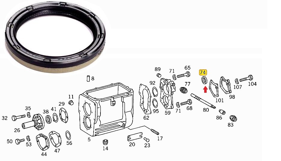 Retentor Caixa Traseiro Mercedes Benz G3 G55 Argentina 0149970147