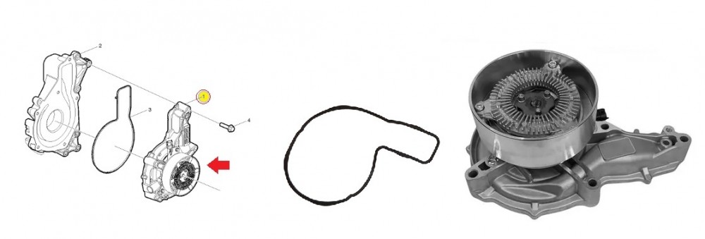 Bomba Agua Volvo FH FM D13 Euro 5 Embreag Viscosa 21960479