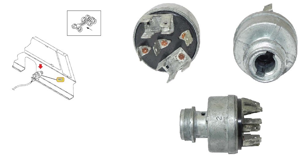Comutado Partida International 9200 9800 Sem Miolo E Sem Chave 429047C1