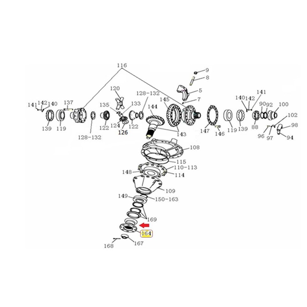 Flange Pinhao Sinotruk Howo 380 6X2 Saida WG9761320380