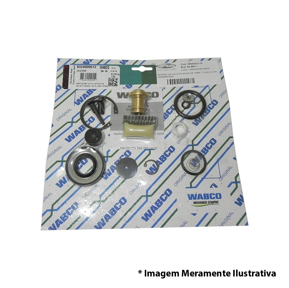 Reparo Valvula Secador Ar Mercedes Benz L1618 LS1938 17210 9324000012 ...