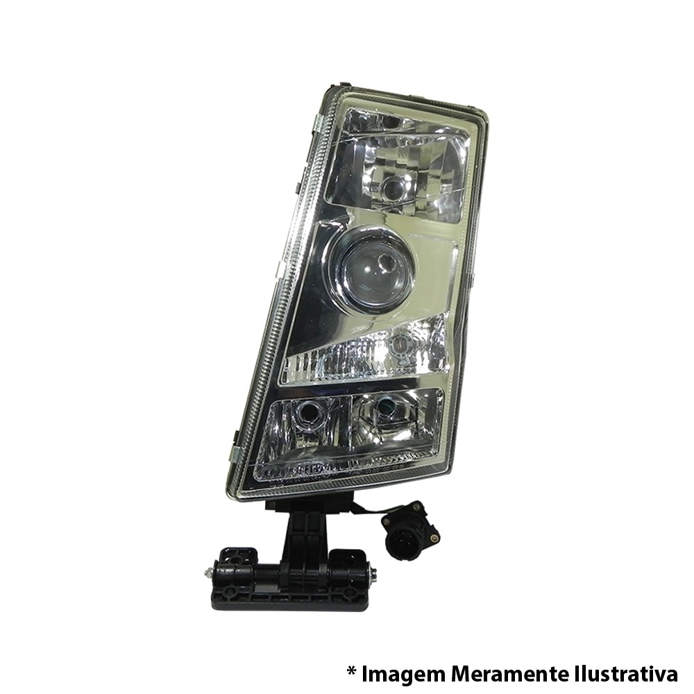 Farol Volvo FH12 FM12 2004 A 2009 Lado Esquerdo Com Plug Redondo 54303 ...