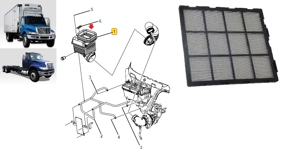 Filtro Ar International 4400 Durastar 2602211c1