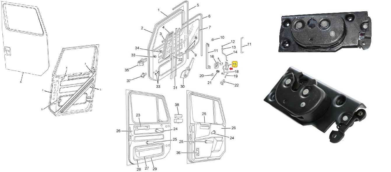 Fechadura Porta International 4700 4900 Lado Esquerdo 477257C94