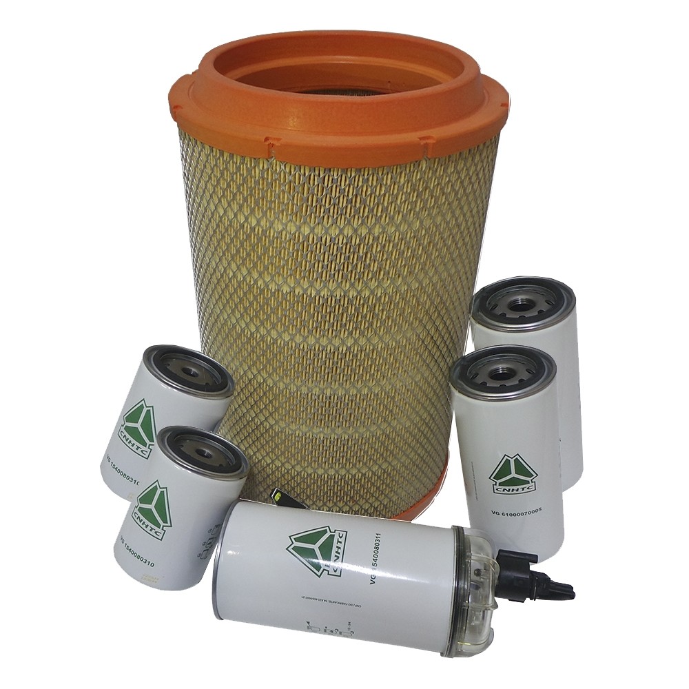 Kit Filtros Diesel Racor Ar Lubrificante Sinotruk Howo 380